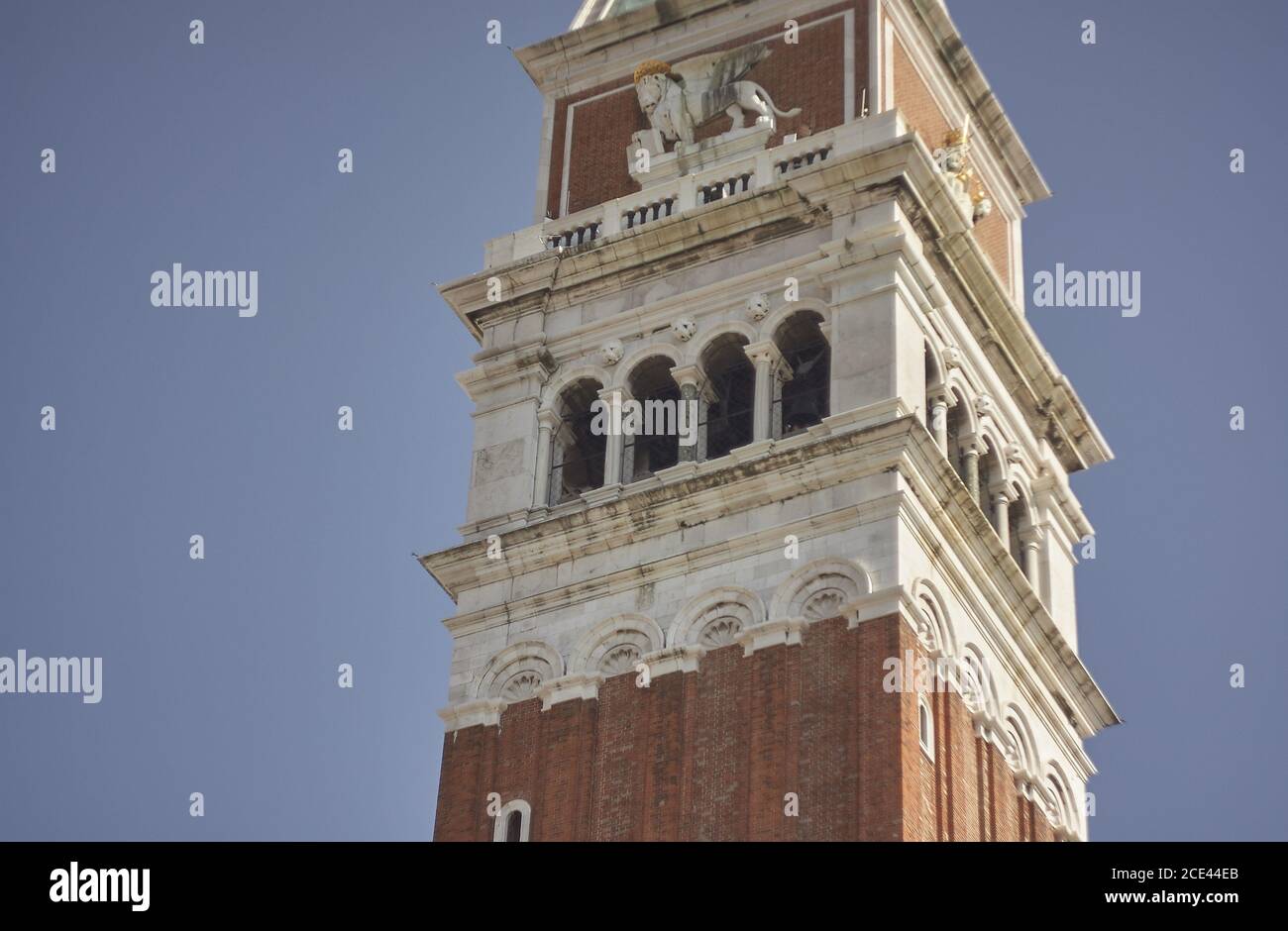 the upper part of the bell tower Stock Photo - Alamy