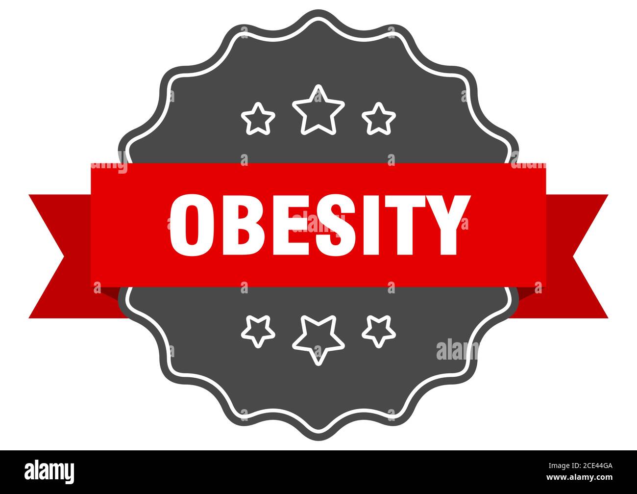 obesity label. obesity isolated seal. Retro sticker sign Stock Vector ...