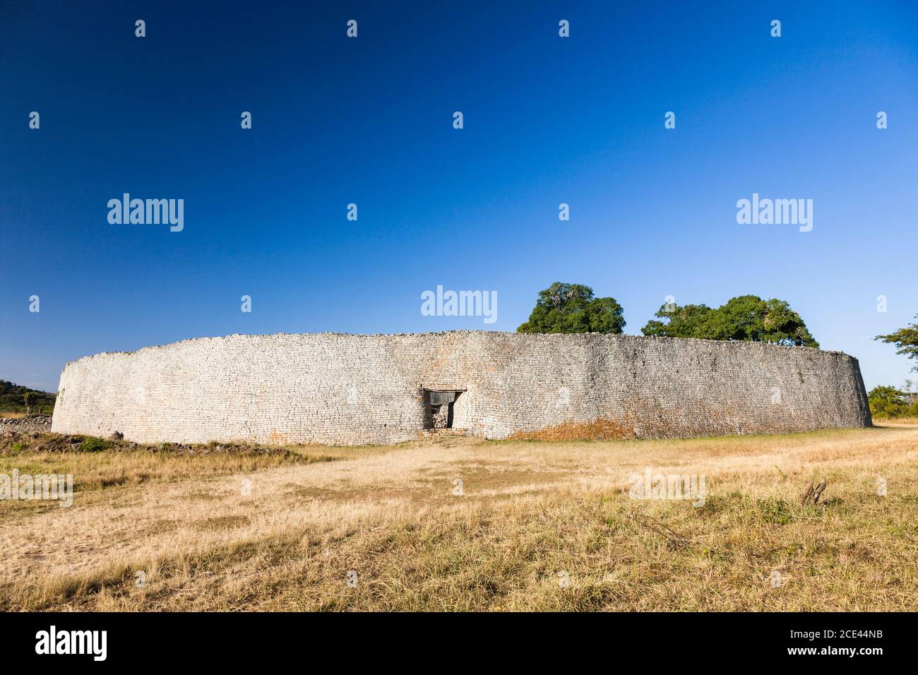 Great Zimbabwe ruins, main structure "the Great Enclosure", ancient ...
