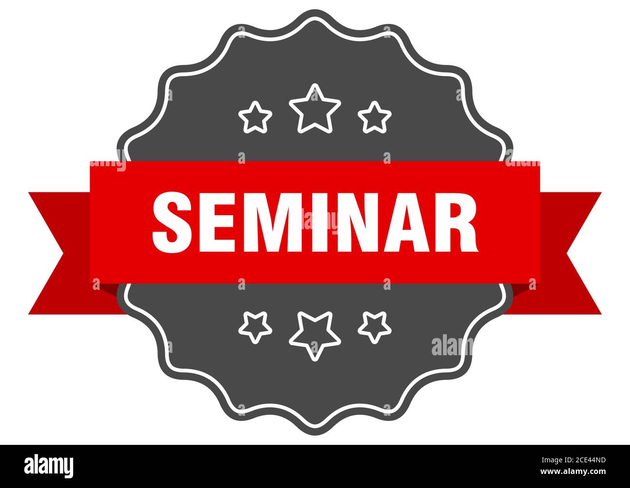 seminar label. seminar isolated seal. Retro sticker sign Stock Vector ...