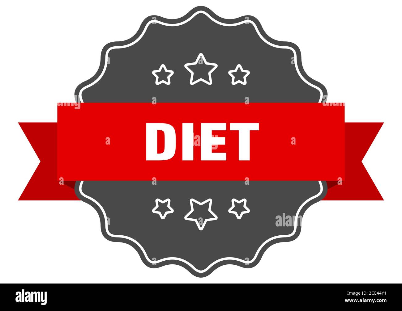 diet label. diet isolated seal. Retro sticker sign Stock Vector Image ...