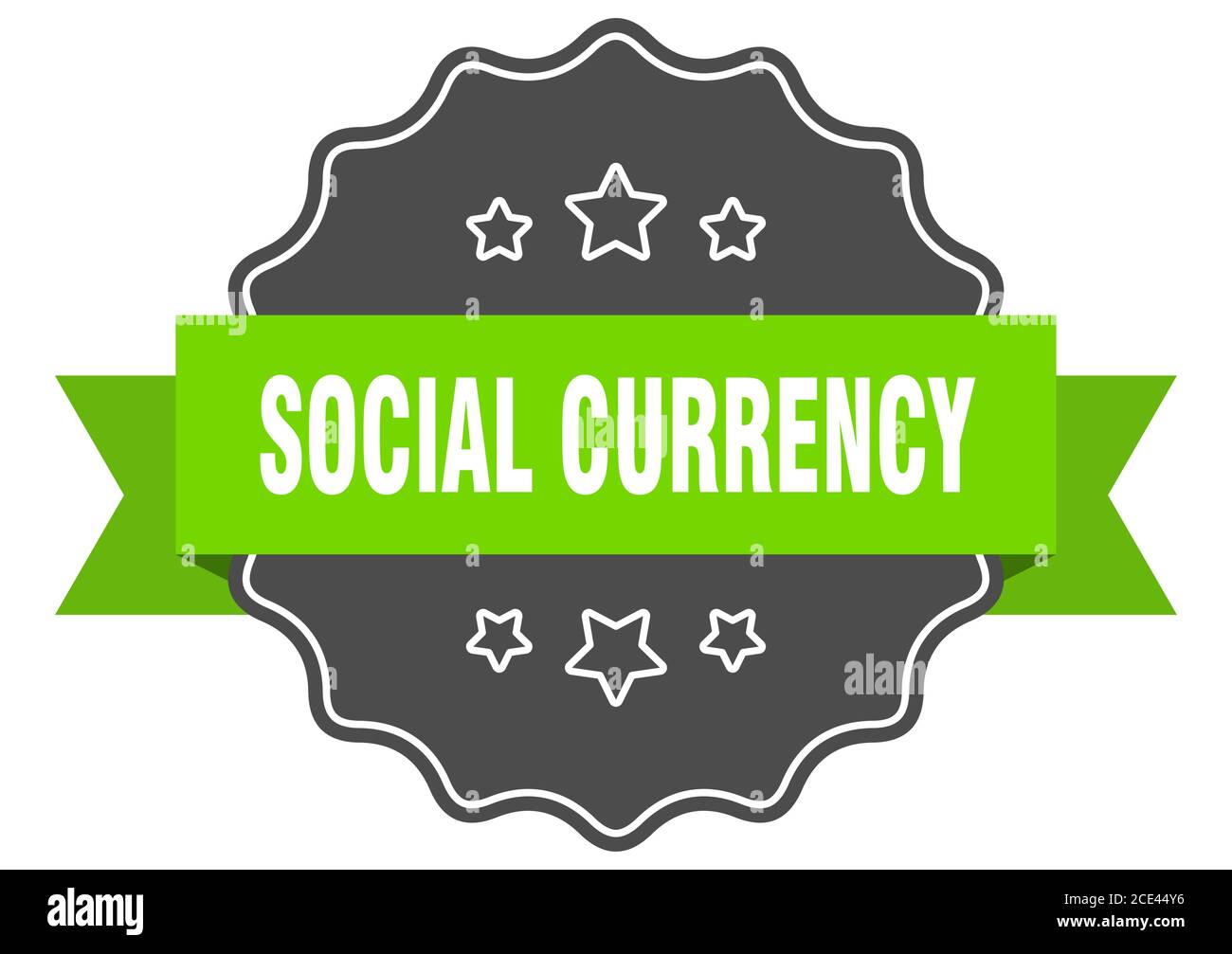 social currency label. social currency isolated seal. Retro sticker ...