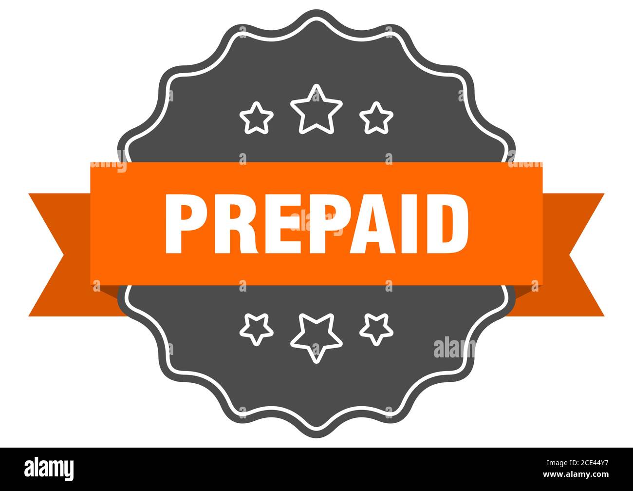 prepaid label. prepaid isolated seal. Retro sticker sign Stock Vector ...
