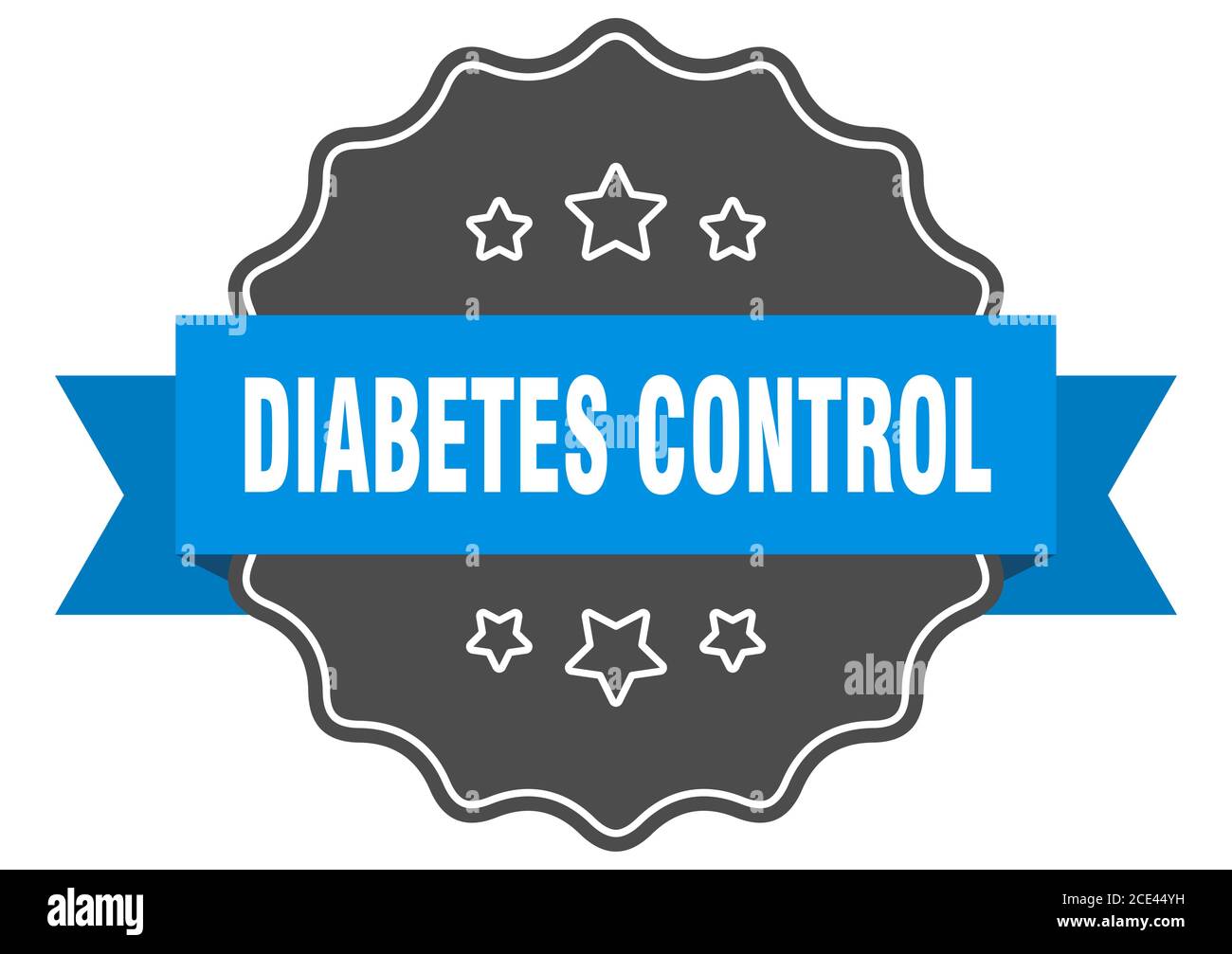diabetes control label. diabetes control isolated seal. Retro sticker ...