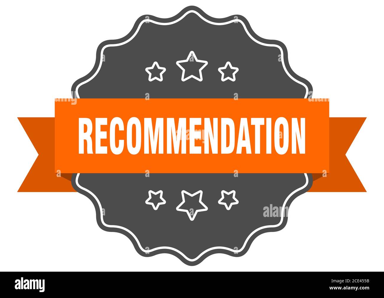 recommendation label. recommendation isolated seal. Retro sticker sign ...