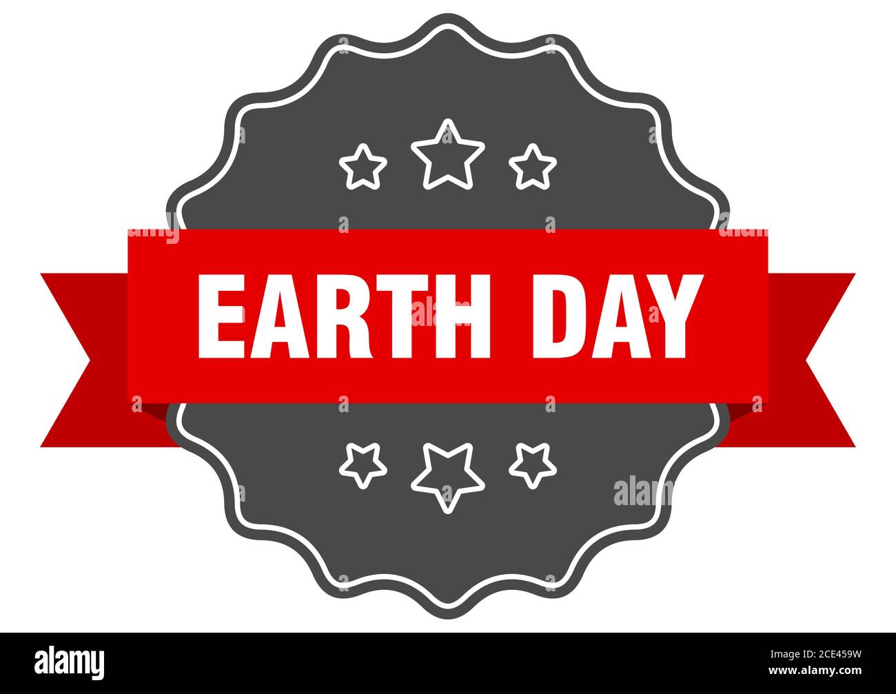 earth day label. earth day isolated seal. Retro sticker sign Stock ...