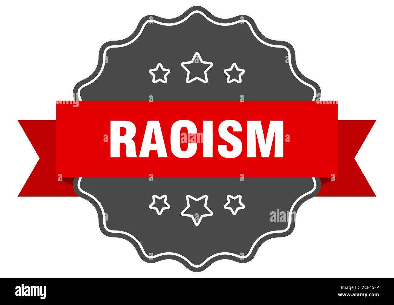 racism label. racism isolated seal. Retro sticker sign Stock Vector ...
