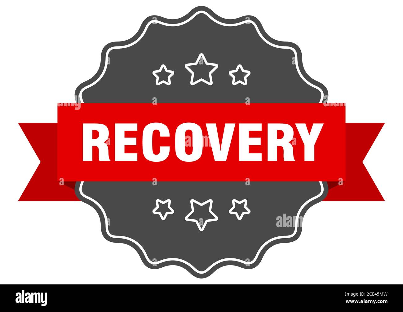 recovery label. recovery isolated seal. Retro sticker sign Stock Vector ...
