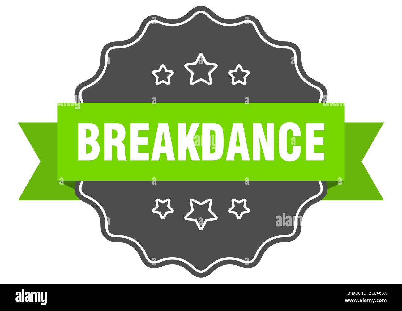 breakdance label. breakdance isolated seal. Retro sticker sign Stock ...