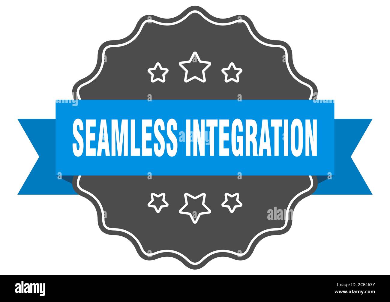 seamless integration label. seamless integration isolated seal. Retro ...