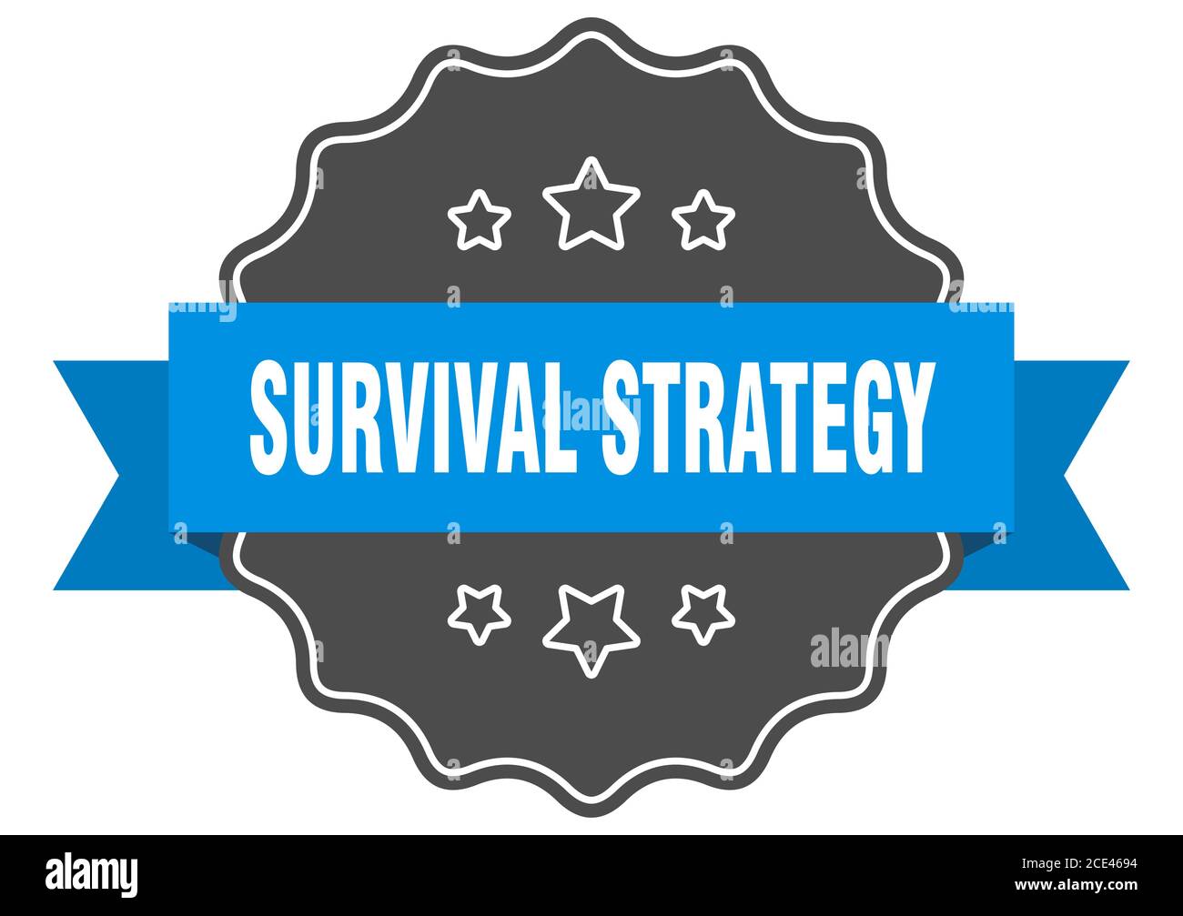 survival strategy label. survival strategy isolated seal. Retro sticker ...