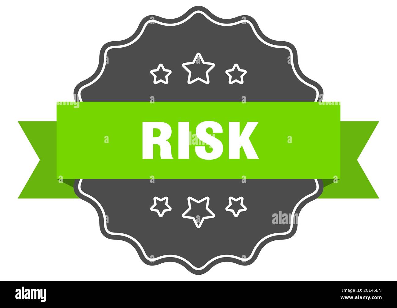 risk label. risk isolated seal. Retro sticker sign Stock Vector Image ...