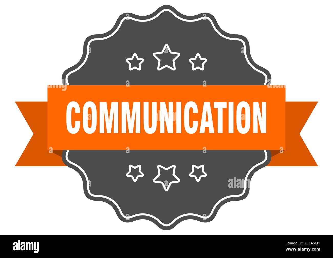 communication label. communication isolated seal. Retro sticker sign ...