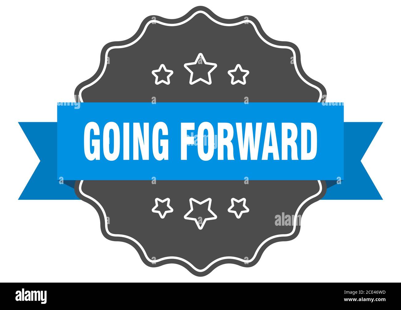 going forward label. going forward isolated seal. Retro sticker sign ...