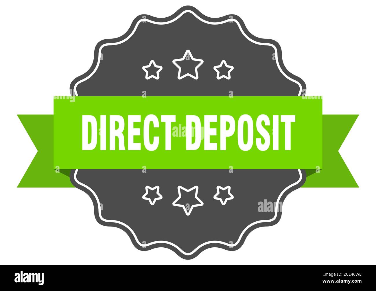 direct deposit label. direct deposit isolated seal. Retro sticker sign ...