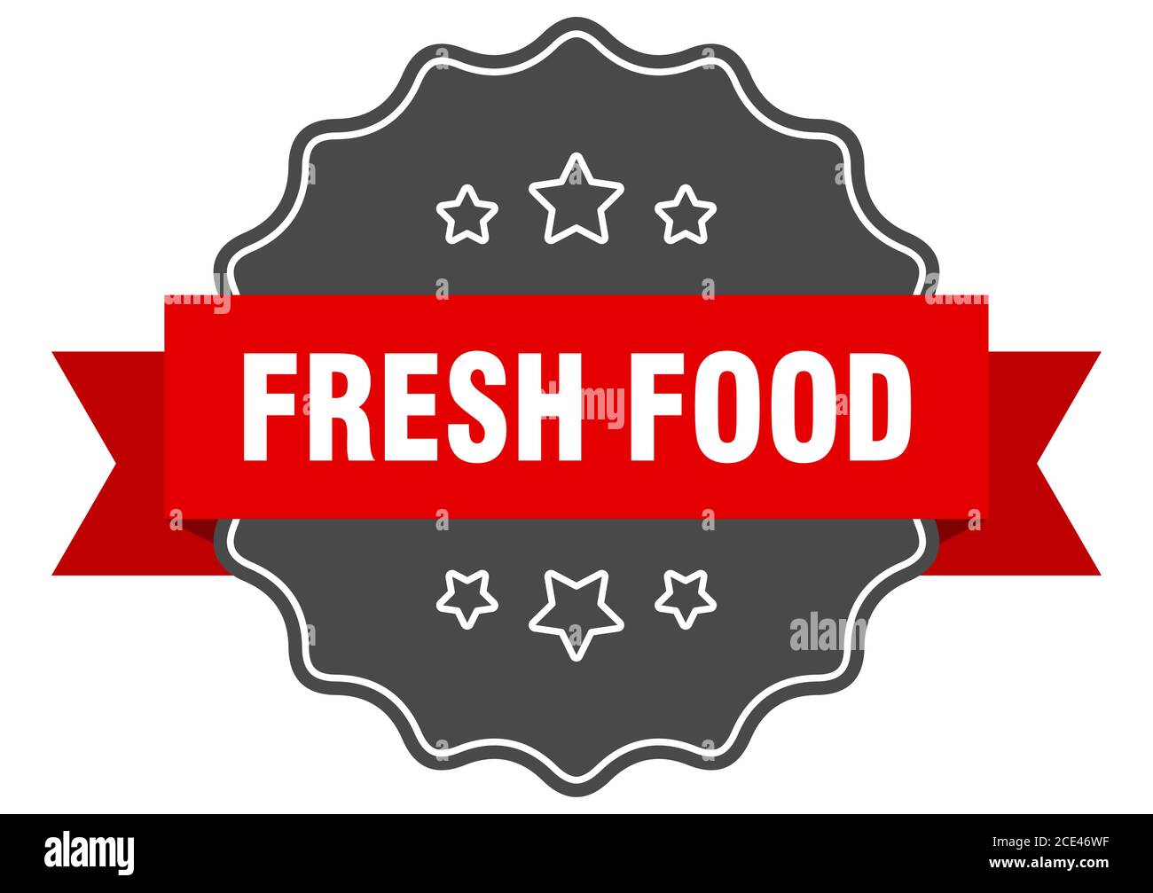 fresh food label. fresh food isolated seal. Retro sticker sign Stock ...
