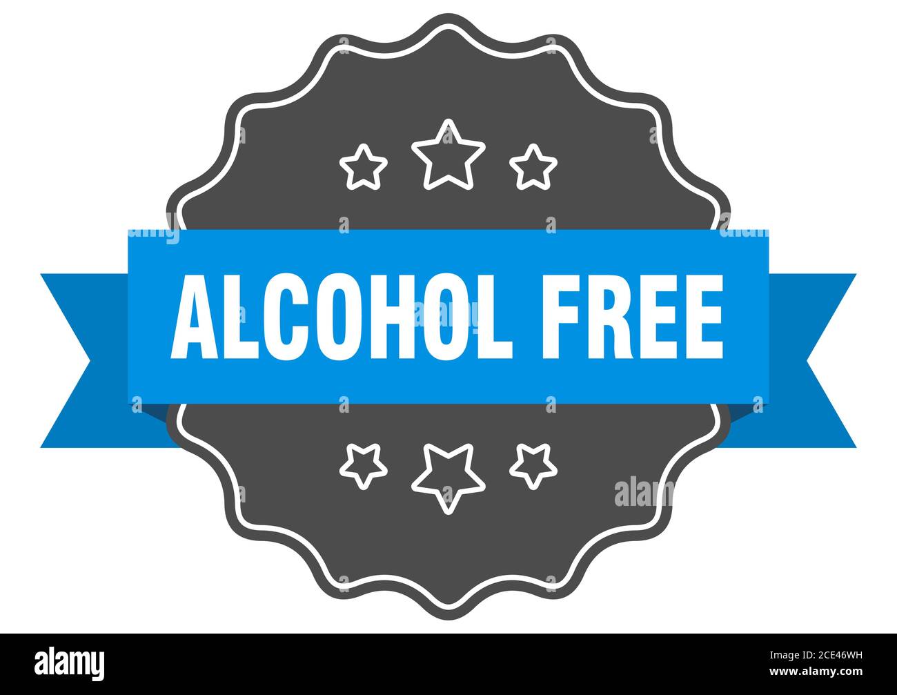 alcohol free label. alcohol free isolated seal. Retro sticker sign ...