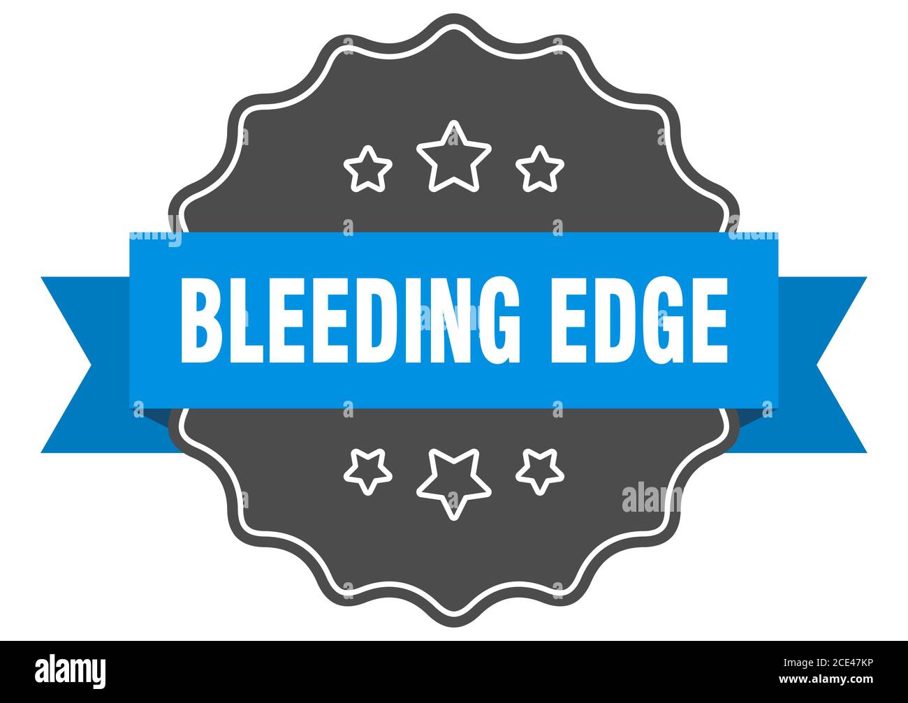 bleeding edge label. bleeding edge isolated seal. Retro sticker sign Stock Vector Image & Art ...