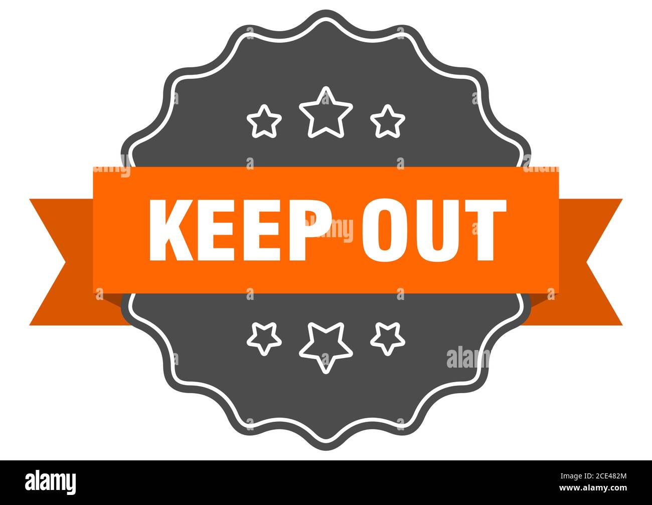 keep out label. keep out isolated seal. Retro sticker sign Stock Vector ...