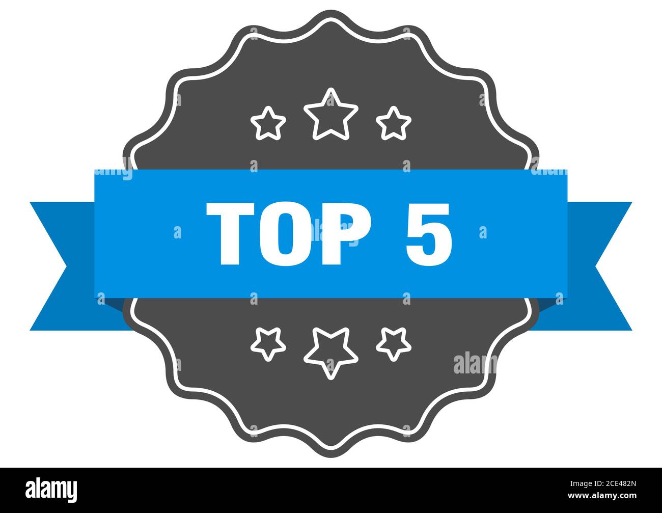 top 5 label. top 5 isolated seal. Retro sticker sign Stock Vector Image ...
