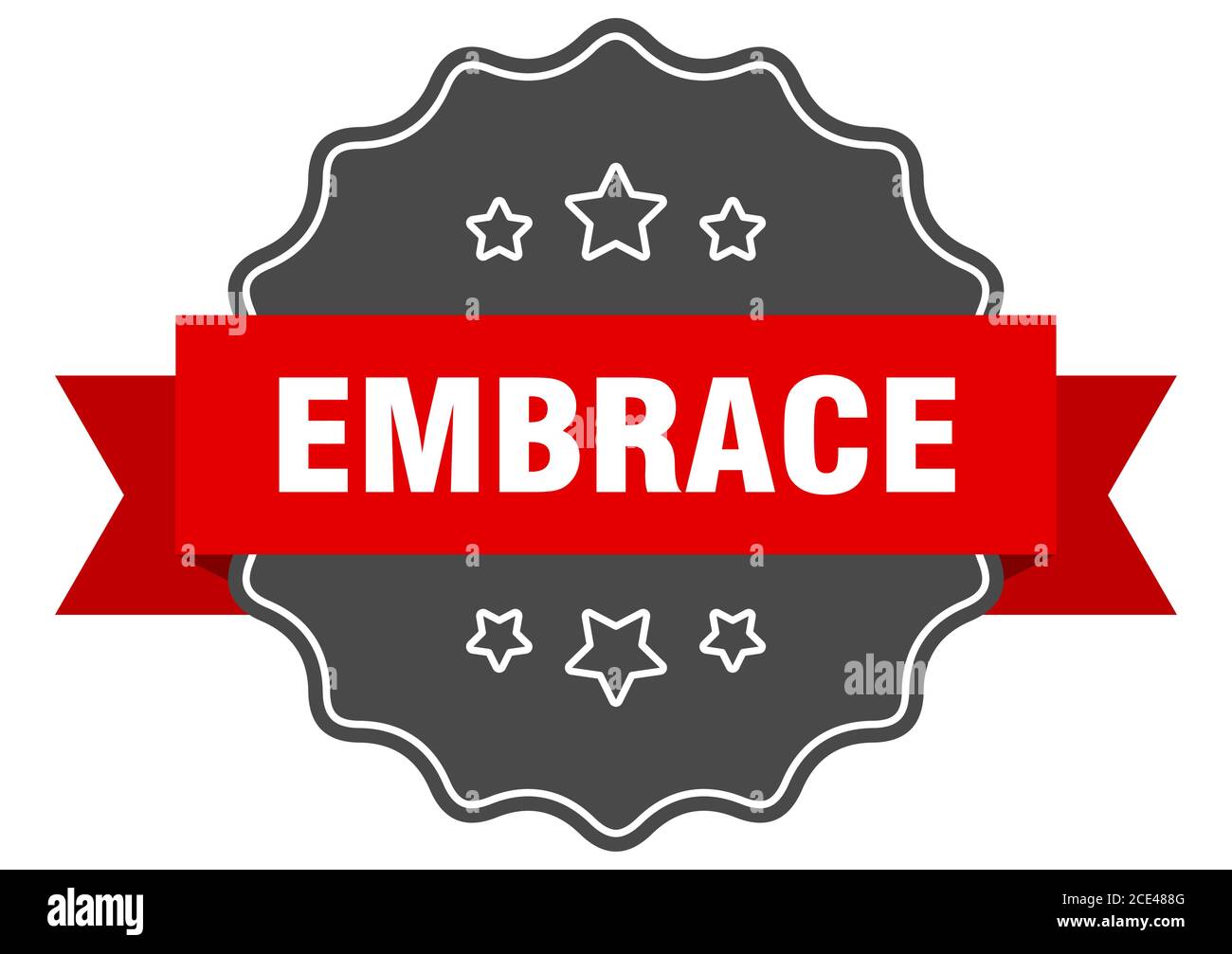 embrace label. embrace isolated seal. Retro sticker sign Stock Vector ...