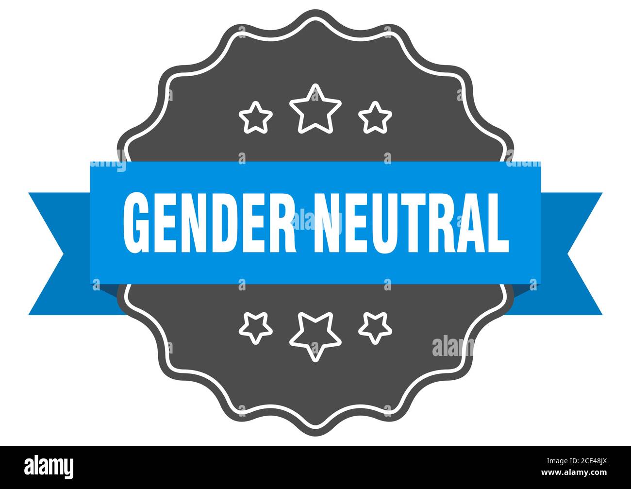gender neutral label. gender neutral isolated seal. Retro sticker sign ...