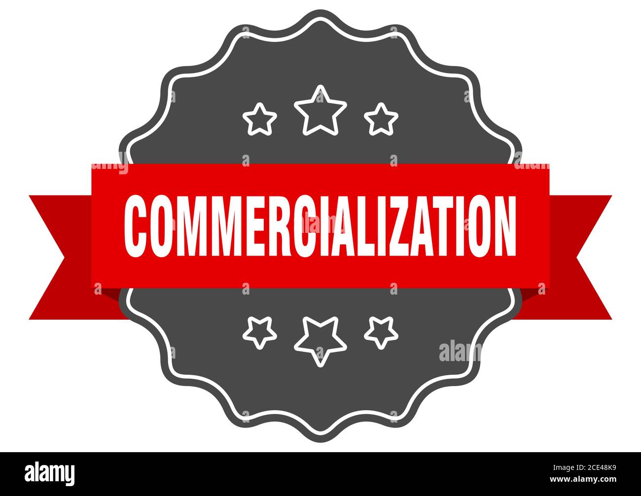 commercialization label. commercialization isolated seal. Retro sticker ...