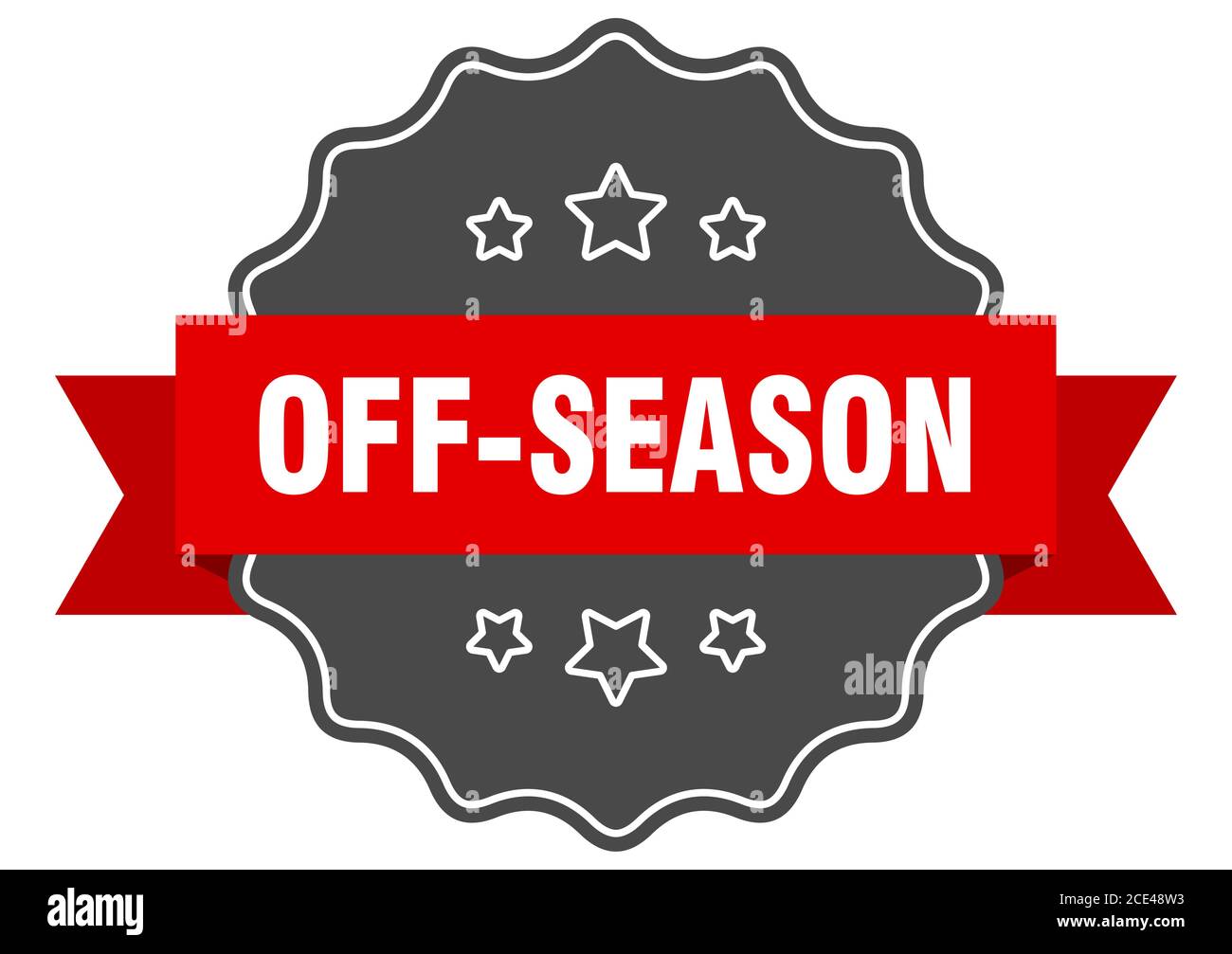 off-season label. off-season isolated seal. Retro sticker sign Stock ...