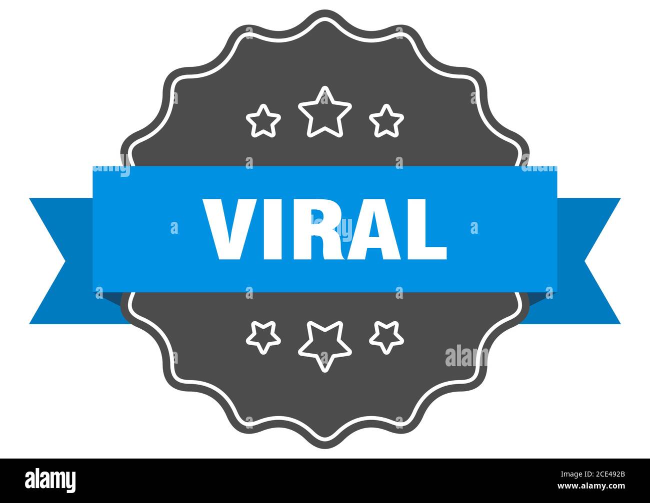 viral label. viral isolated seal. Retro sticker sign Stock Vector Image ...