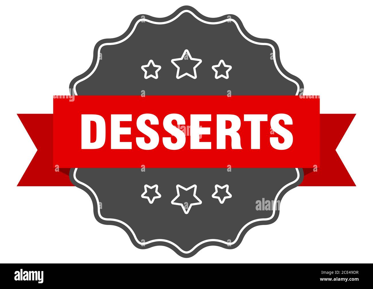 desserts label. desserts isolated seal. Retro sticker sign Stock Vector ...