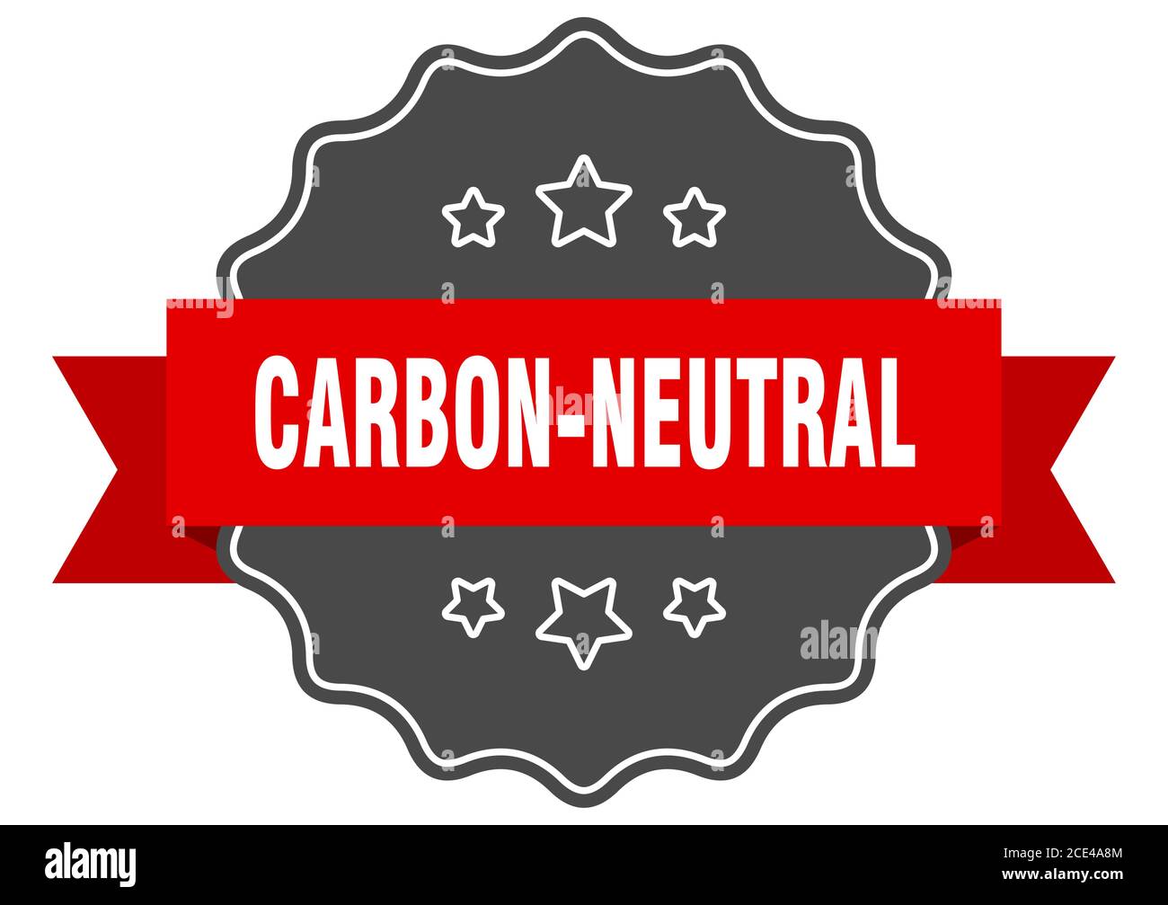 carbon-neutral label. carbon-neutral isolated seal. Retro sticker sign ...