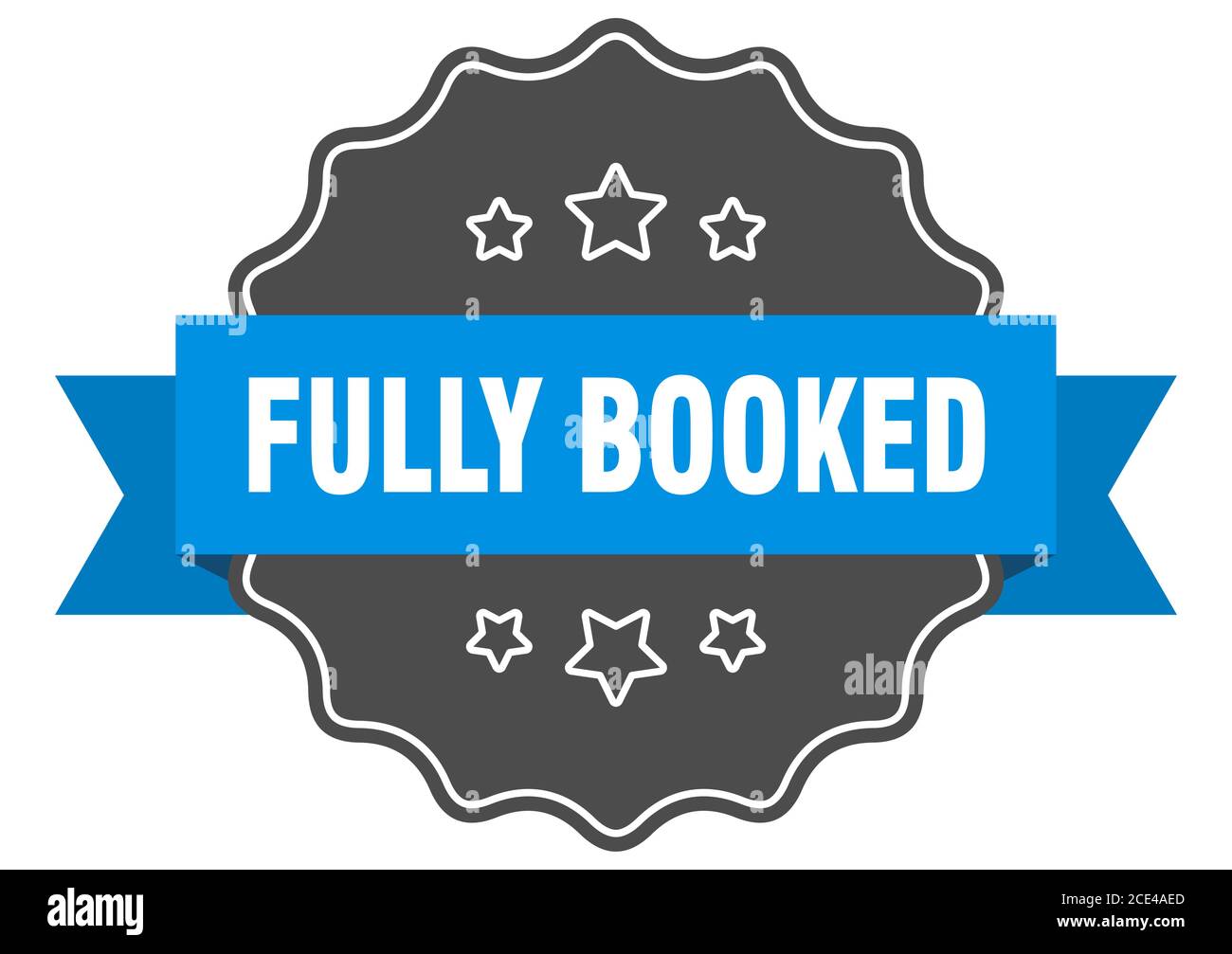 fully booked label. fully booked isolated seal. Retro sticker sign Stock Vector Image & Art - Alamy