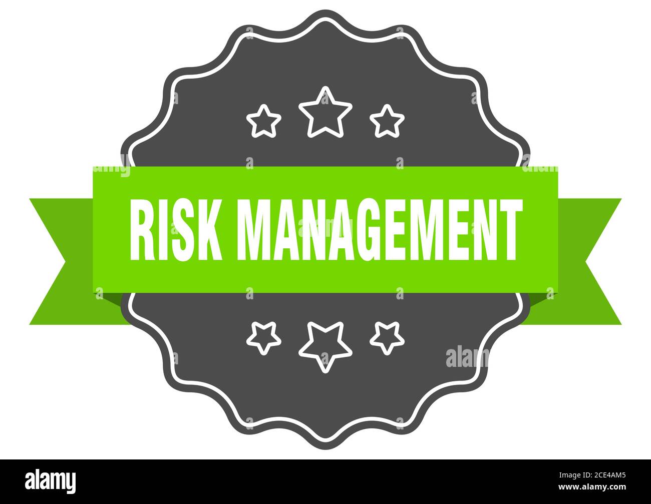 risk management label. risk management isolated seal. Retro sticker ...