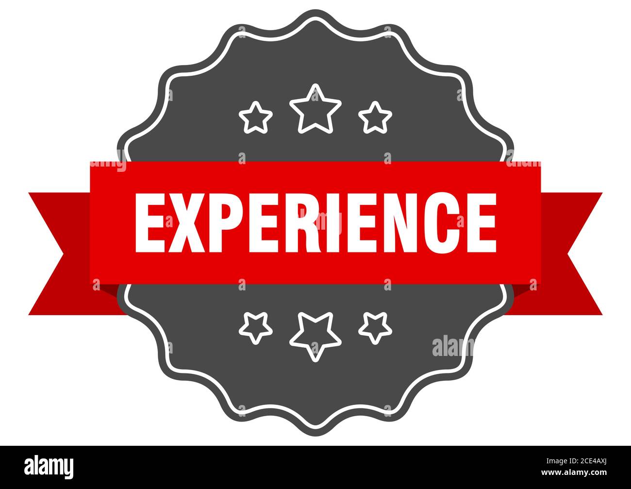 experience label. experience isolated seal. Retro sticker sign Stock ...