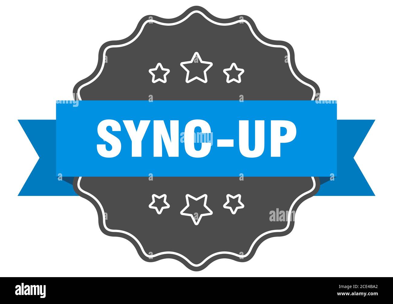 sync-up label. sync-up isolated seal. Retro sticker sign Stock Vector ...