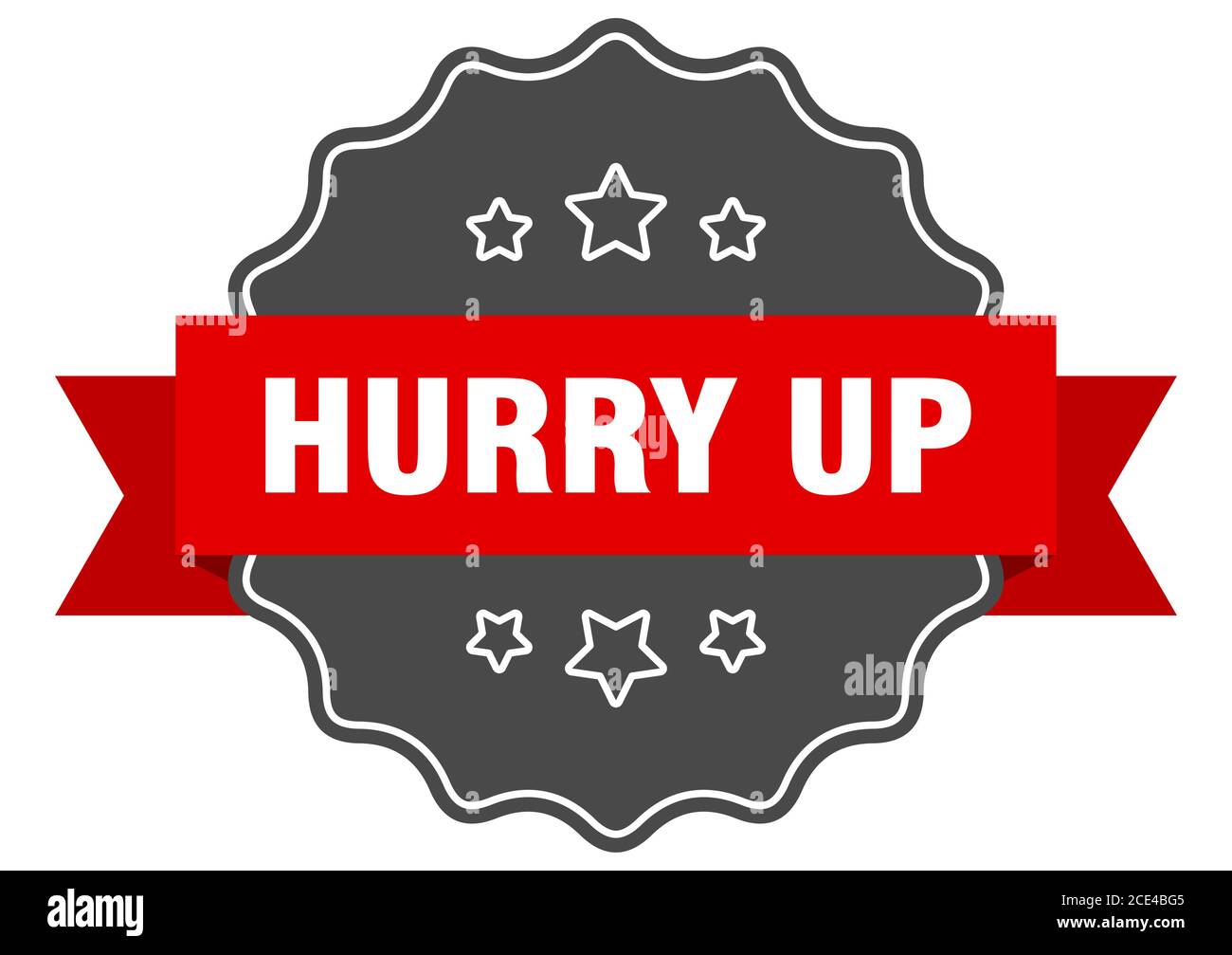 hurry up label. hurry up isolated seal. Retro sticker sign Stock Vector ...
