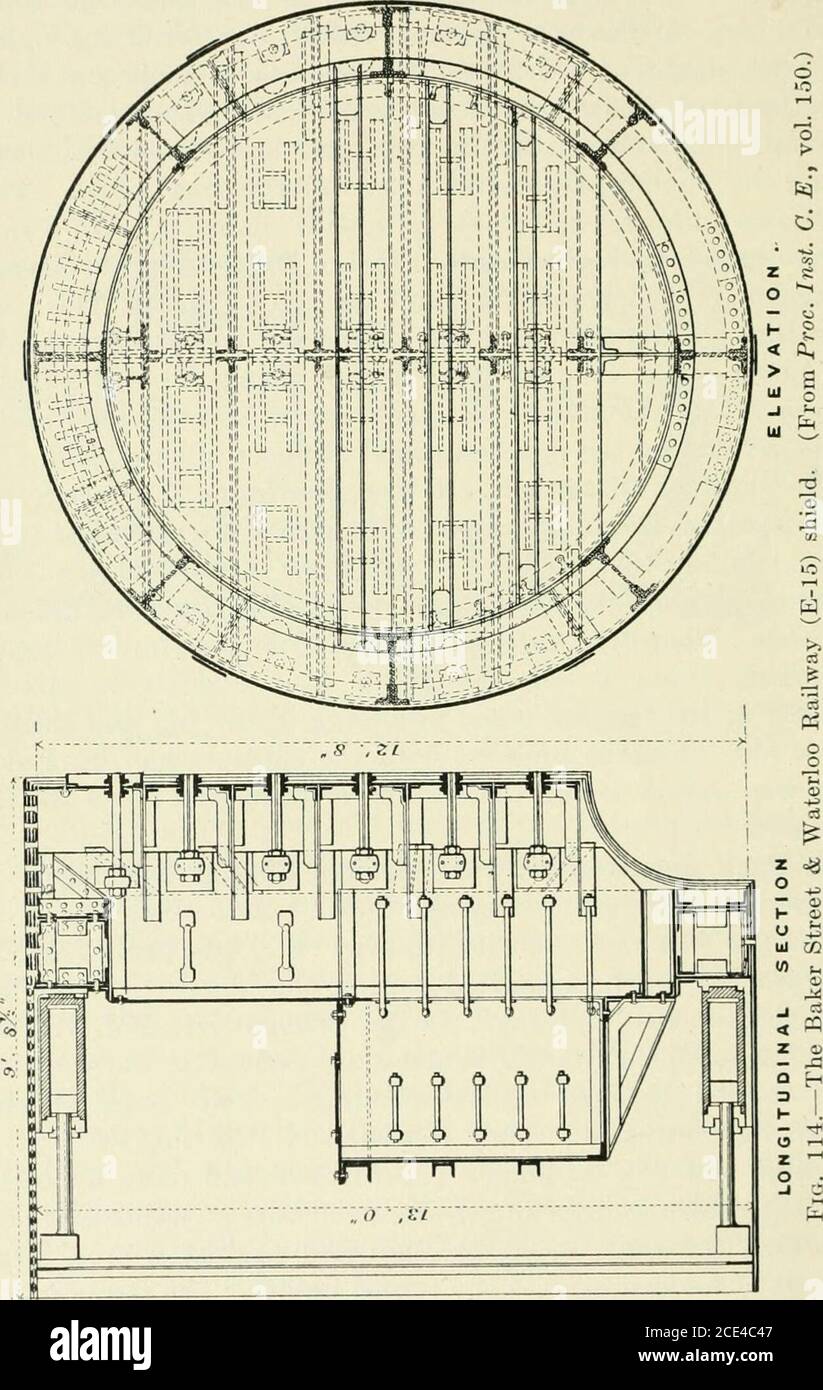 . Shield and compressed air tunneling . Railway (E-8) (see par. 32 and ...