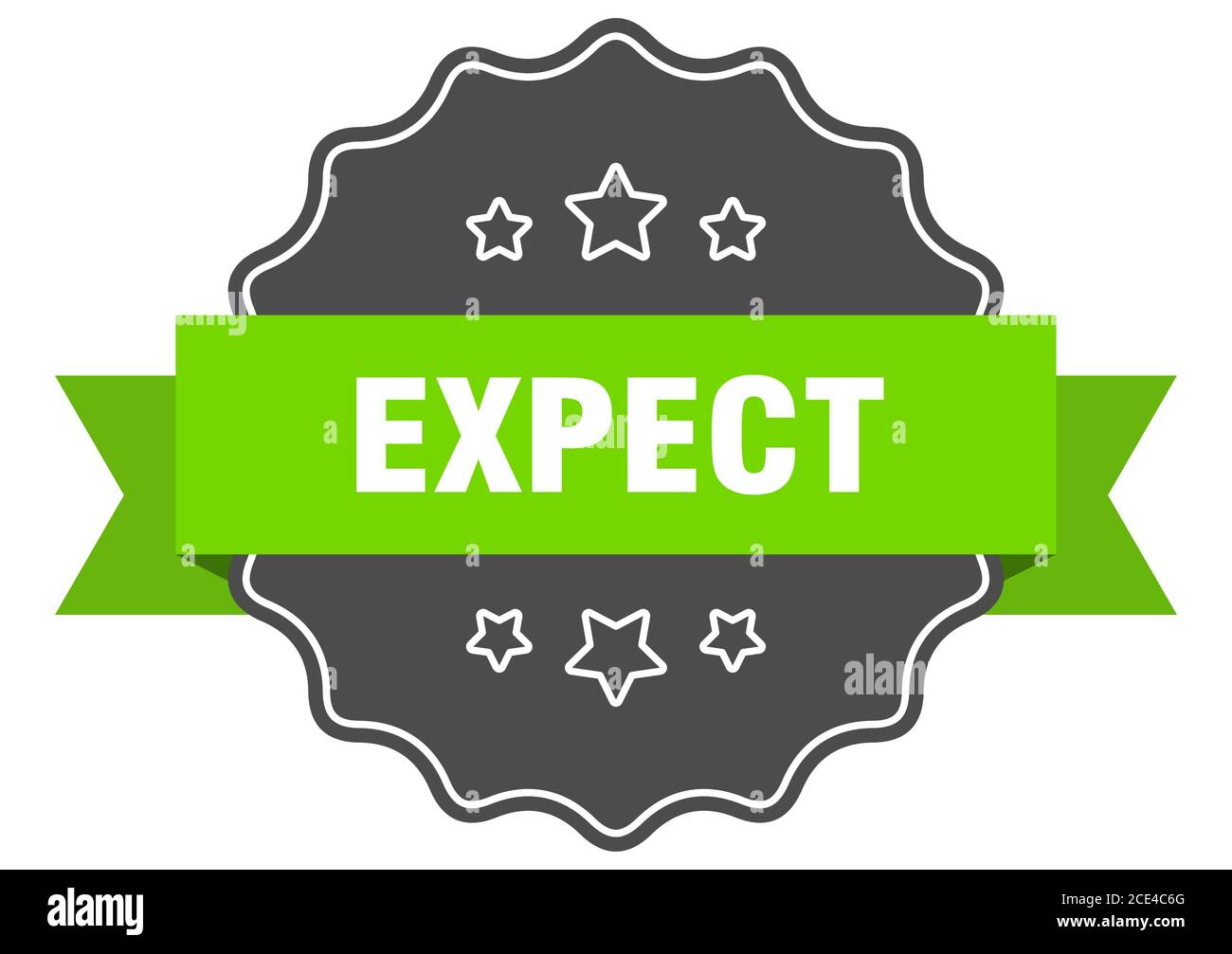 expect label. expect isolated seal. Retro sticker sign Stock Vector ...