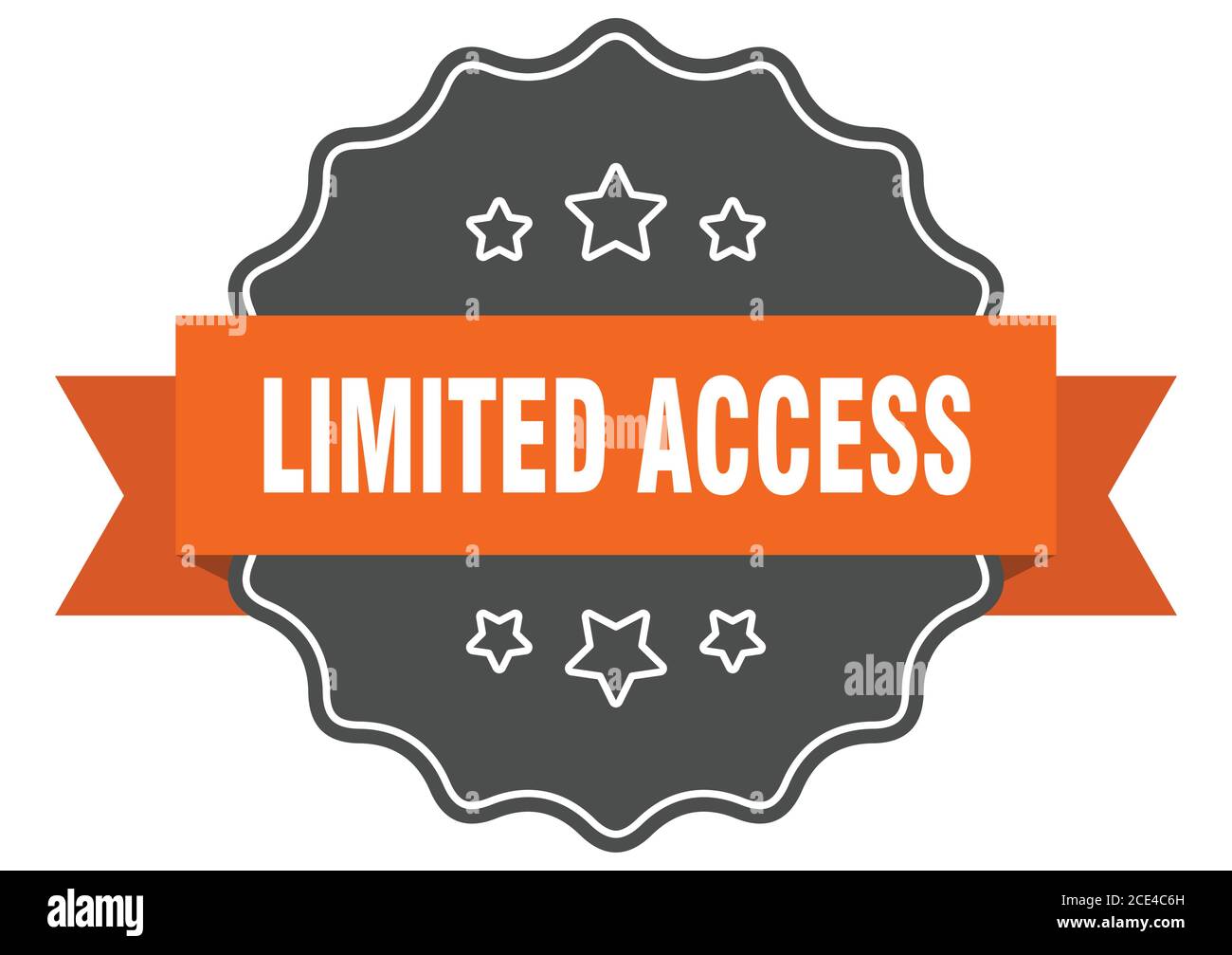 Limited access ribbon label Stock Vector Images - Alamy