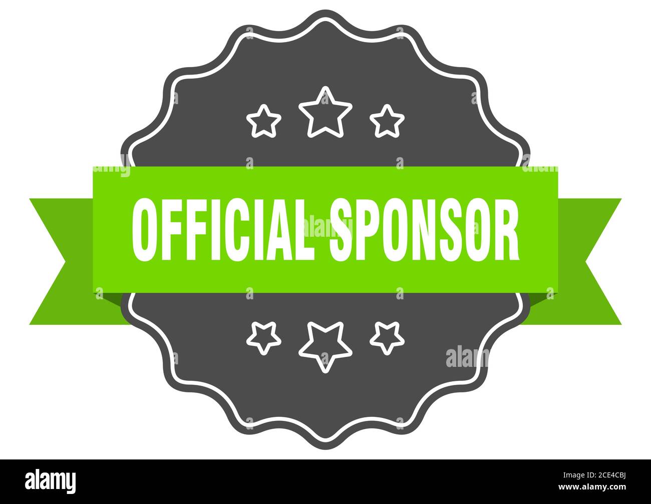 official sponsor label. official sponsor isolated seal. Retro sticker ...