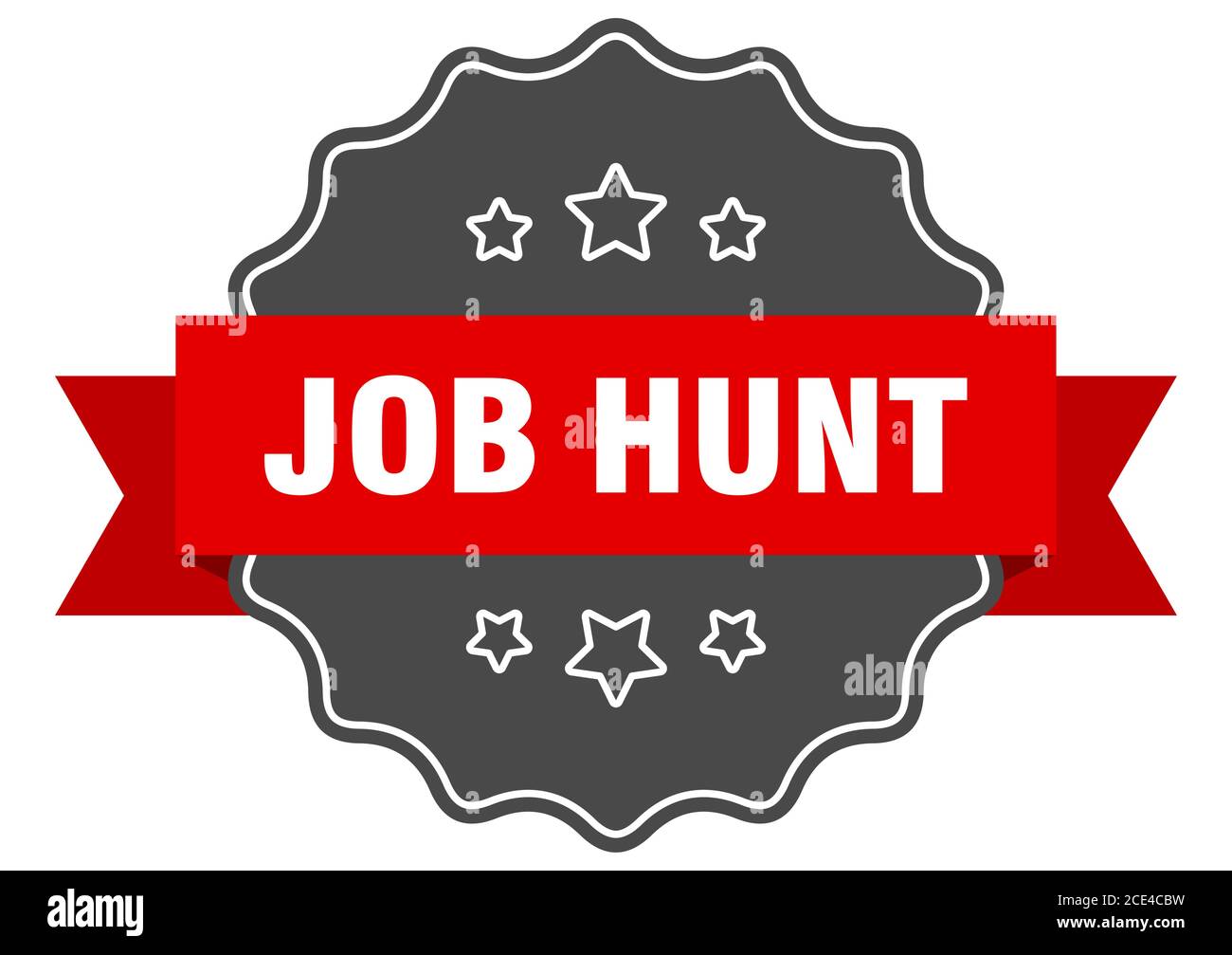 job hunt label. job hunt isolated seal. Retro sticker sign Stock Vector ...