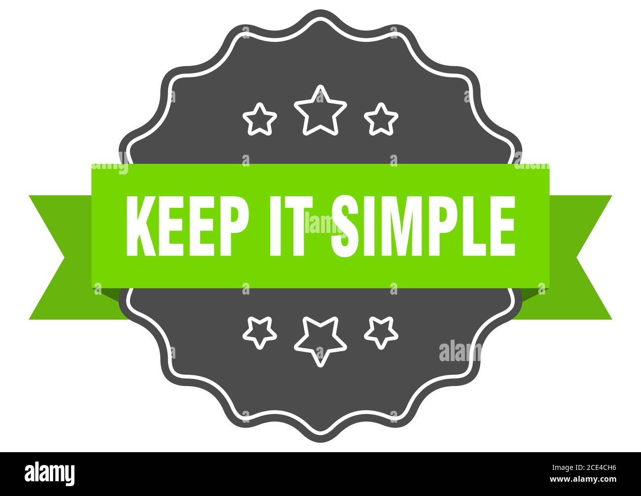 keep it simple label. keep it simple isolated seal. Retro sticker sign ...