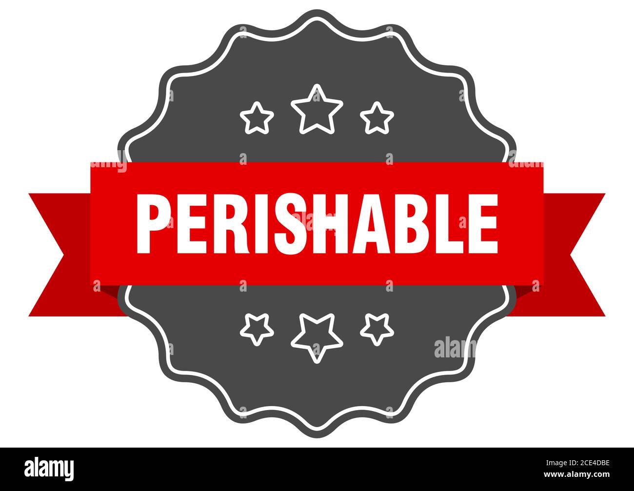 perishable label. perishable isolated seal. Retro sticker sign Stock ...