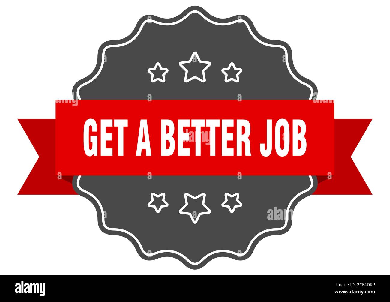 get a better job label. get a better job isolated seal. Retro sticker ...