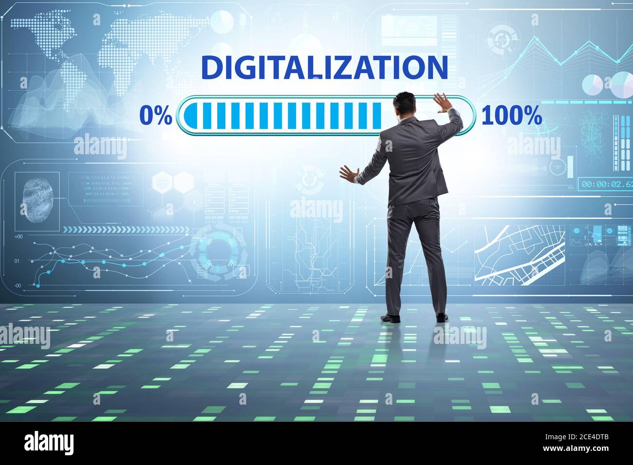 Digital transformation and the digitalization concept Stock Photo - Alamy