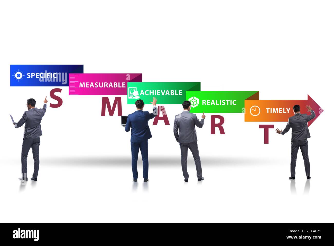 Concept of SMART objectives in the performance management Stock Photo ...
