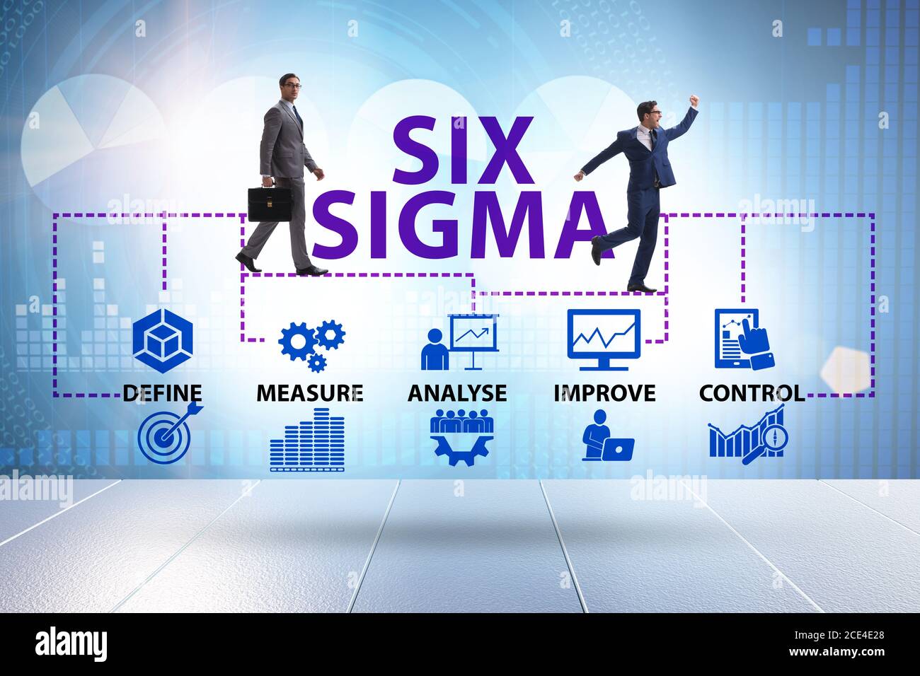 Concept of the Lean management with six sigma Stock Photo - Alamy