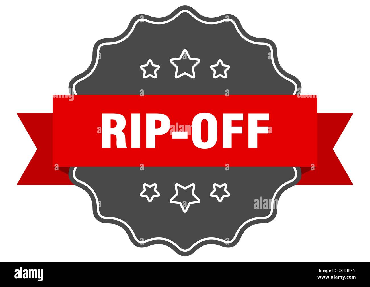 rip-off label. rip-off isolated seal. Retro sticker sign Stock Vector ...