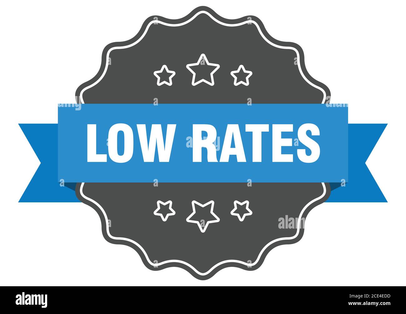 low rates label. low rates isolated seal. Retro sticker sign Stock ...