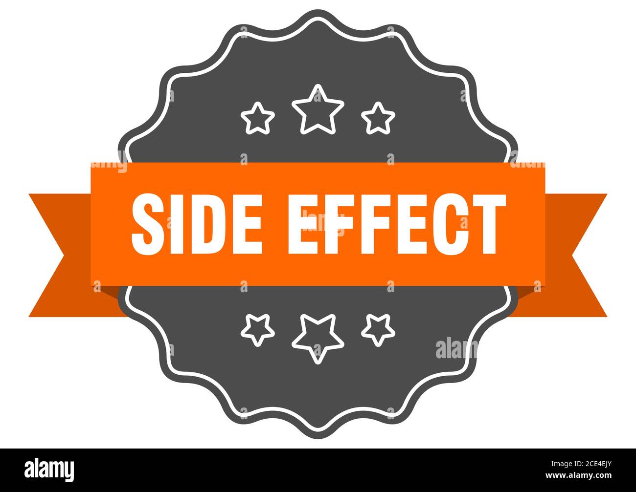 side effect label. side effect isolated seal. Retro sticker sign Stock ...